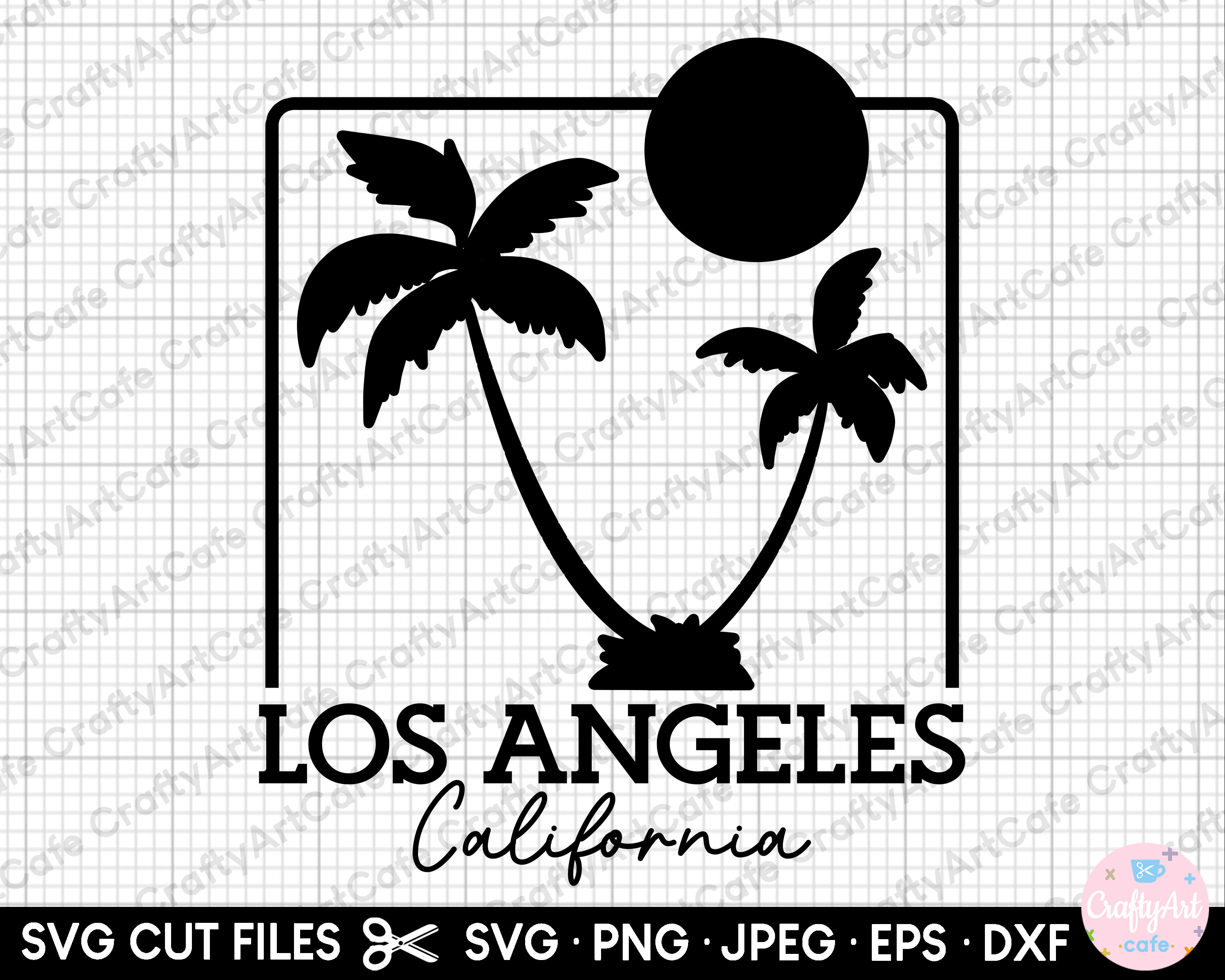Los Angeles California Svg - Etsy