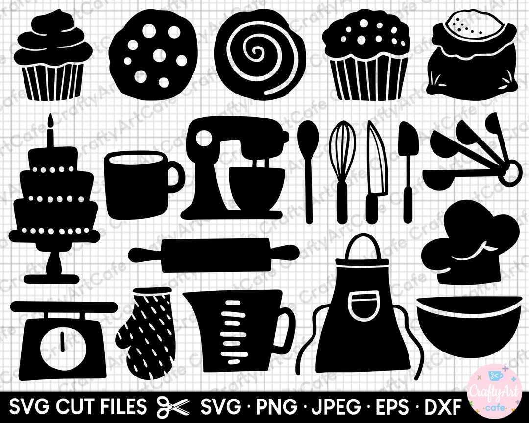 Baking Svg Bundle Baker Svg Bundle Baking Png Bundle Baking Utilities ...