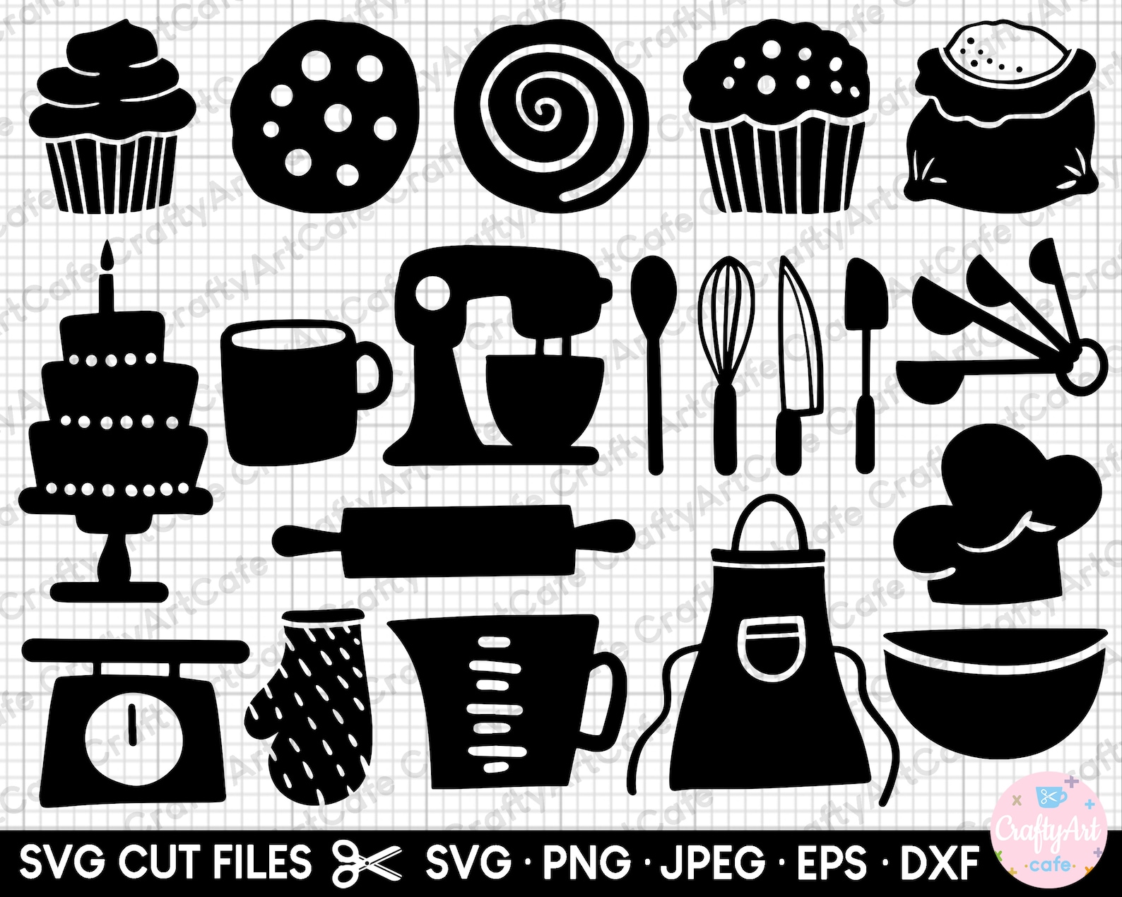 Baking Svg Bundle Baker Svg Bundle Baking Png Bundle Baking Utilities ...