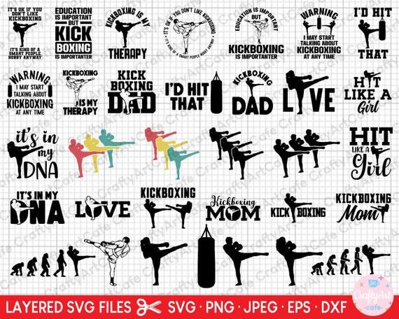 Kickboxing Svg Bundle Kickboxing Png Bundle Kickboxer Svg - Etsy UK
