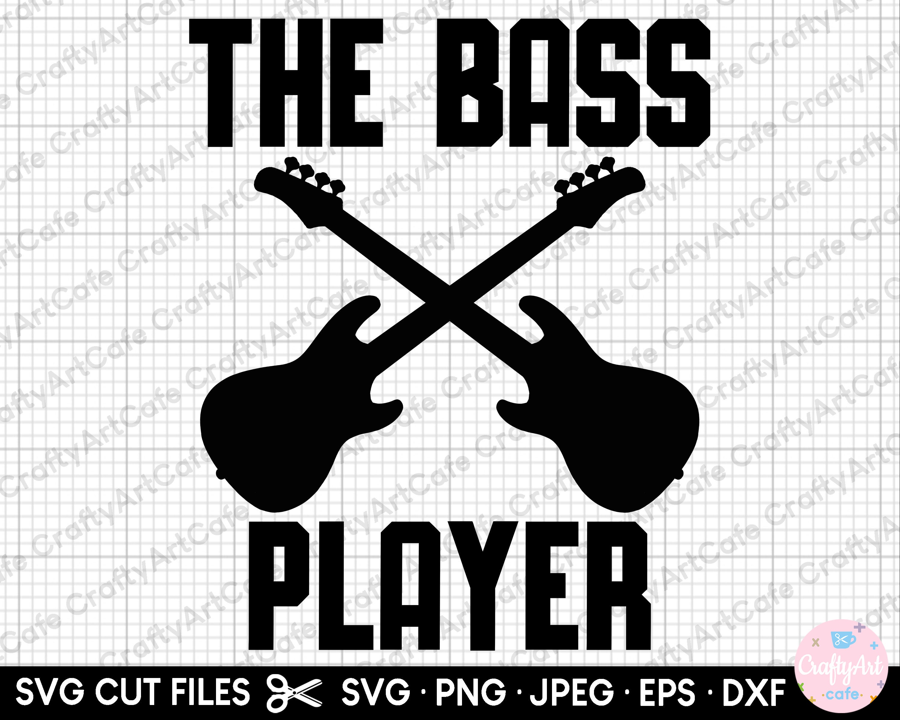Bass Guitarist Svg Png Bass Player Svg Png Bassist Svg Png Bass Guitar ...