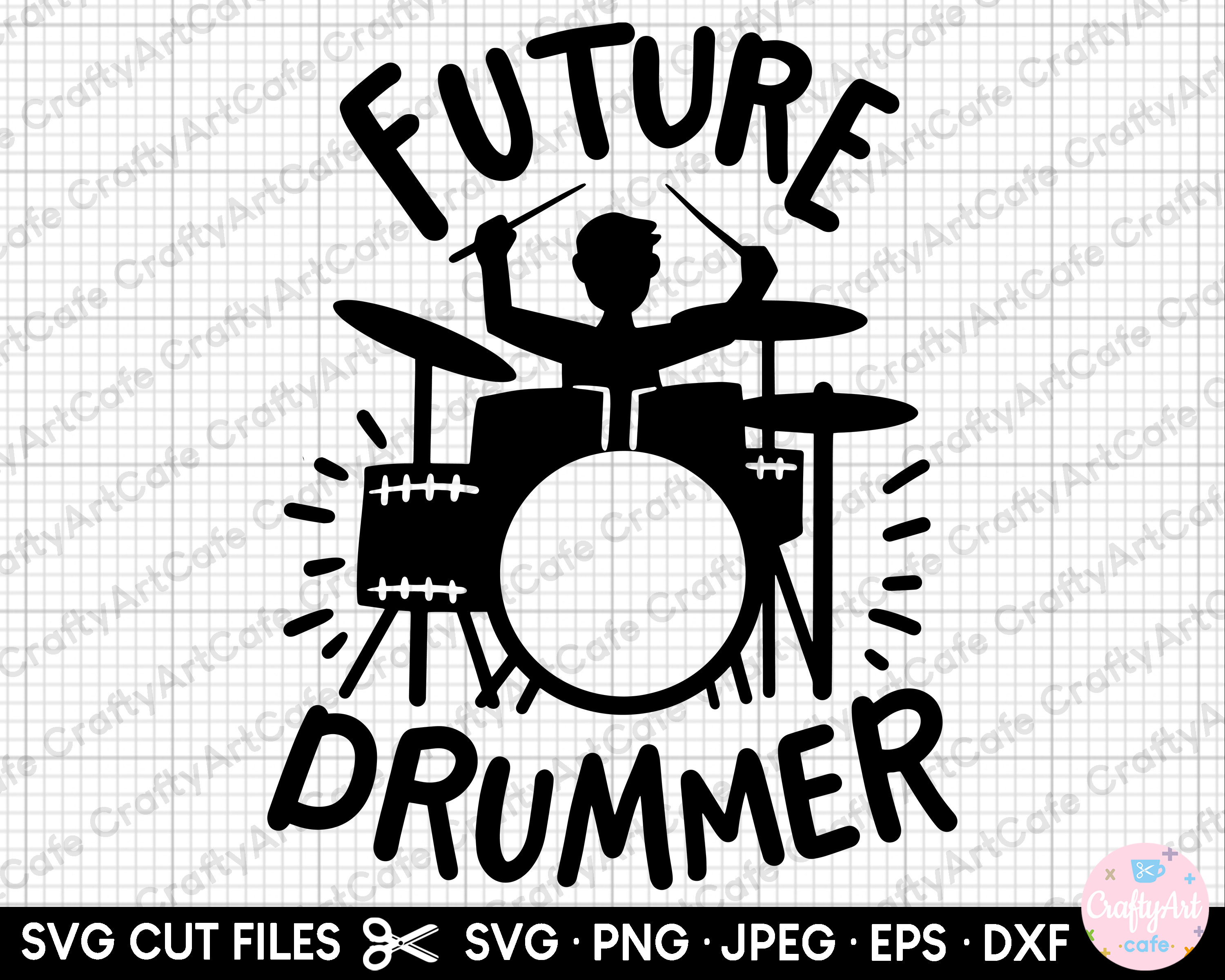 Future Drummer Svg Cut File for Kids Drummer Svg Cricut Kids Drummer ...