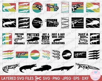 Alligator Head SVG Clipart Cut Files Silhouette Cameo Svg for - Etsy