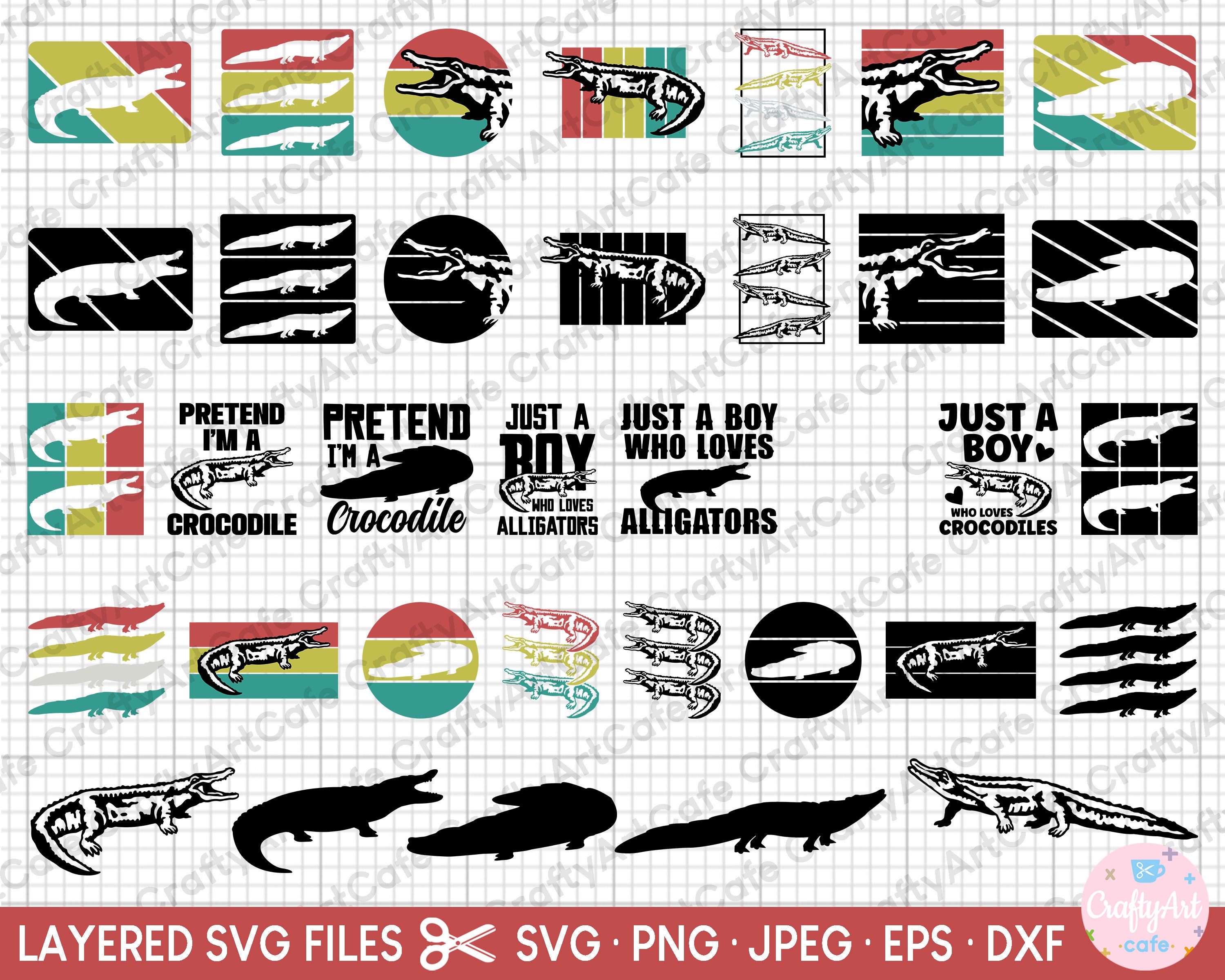 Crocodile Svg Bundle Alligator Svg Bundle Crocodile Png Bundle ...