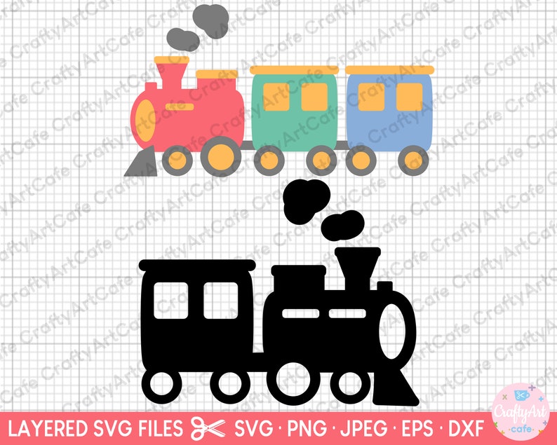 Train Svg Bundle Cute Train Svg Png Clipart Vector Cricut Train Toy - Etsy