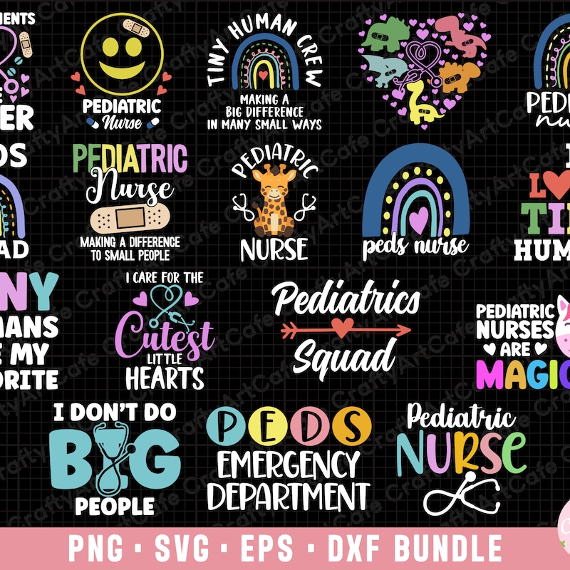 Pediatric Nurse Svg - Etsy