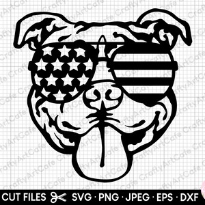 American Bully Head Svg Png American Bully Head Svg Cricut Cut File ...