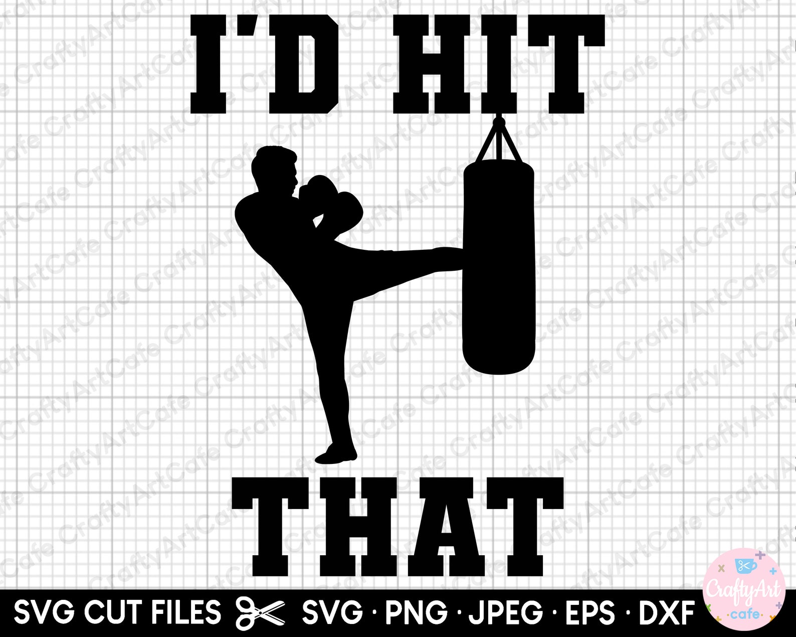 Kickboxing Svg File for Cricut Shirt Free Commercial Use Kickboxing Png ...