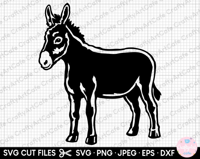 Esel Kontur png Esel svg Esel Vektor Esel Clipart kommerzielle Nutzung ...