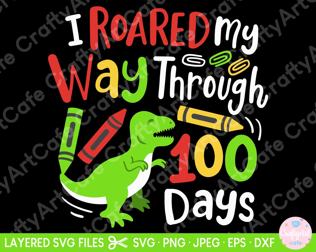 100 Days of School 100th Day of School Dino Lover Dinosaur Lover for ...