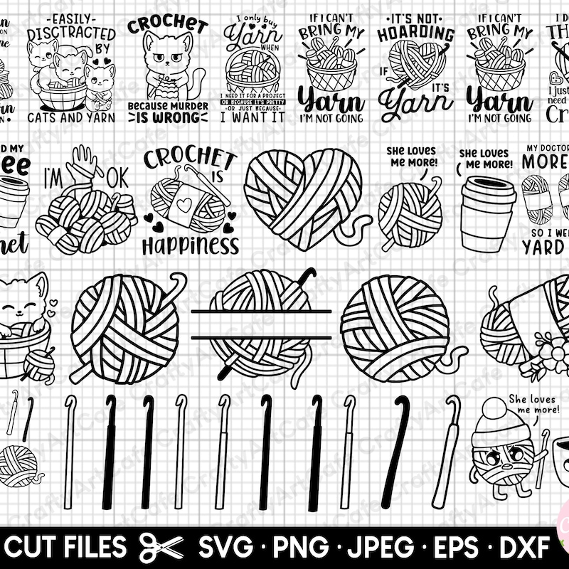 Crochet Svg - Etsy