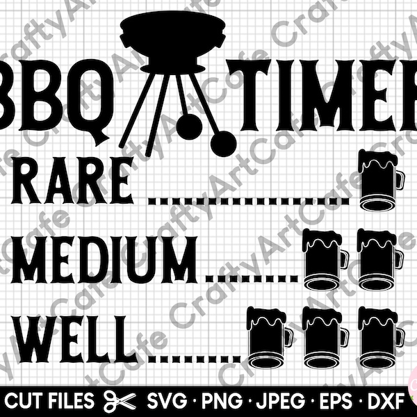 Grill Timer Svg - Etsy