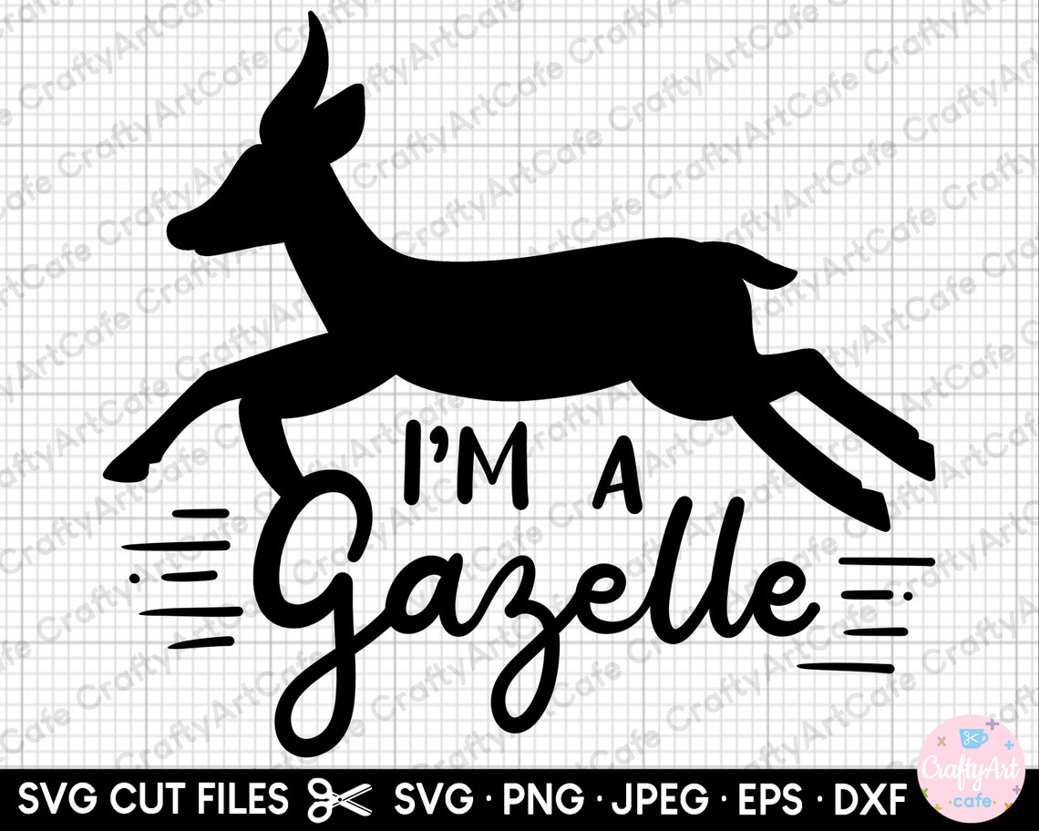 Gazelle Svg Fro Cricut Shirt Gazelle Png Comercial Use Eps Dxf - Etsy