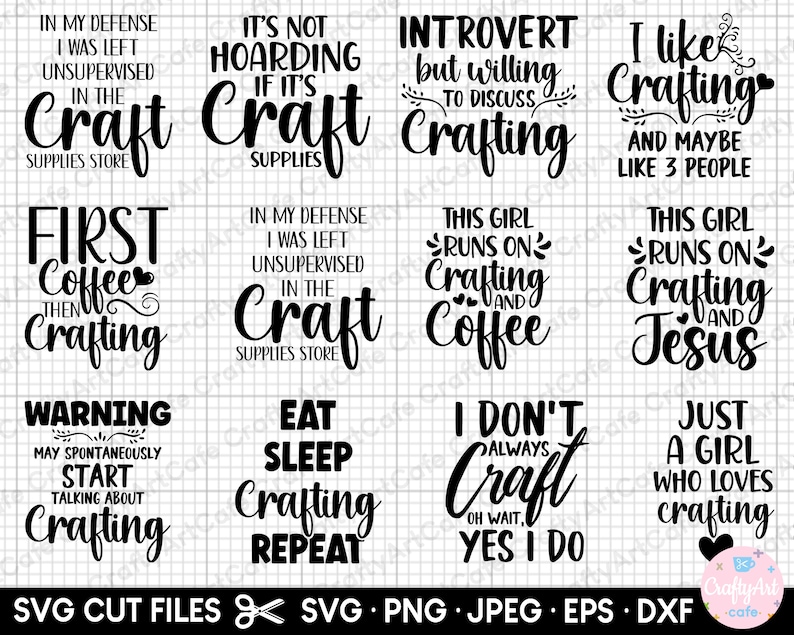 Crafting Svg Crafting Svg Bundle Cricut Svg Bundle Cutting - Etsy