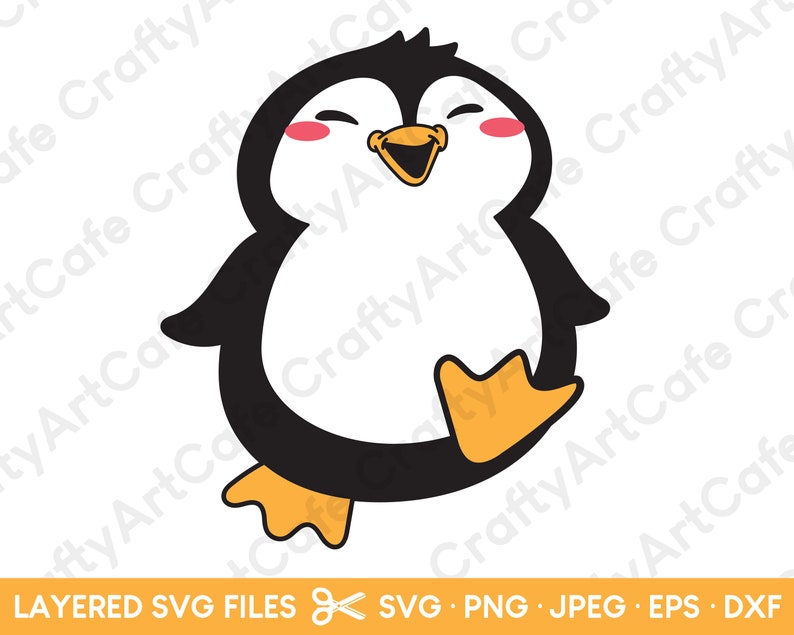 Penguin Svg Baby Penguin Svg Cute Penguin Commercial Use - Etsy