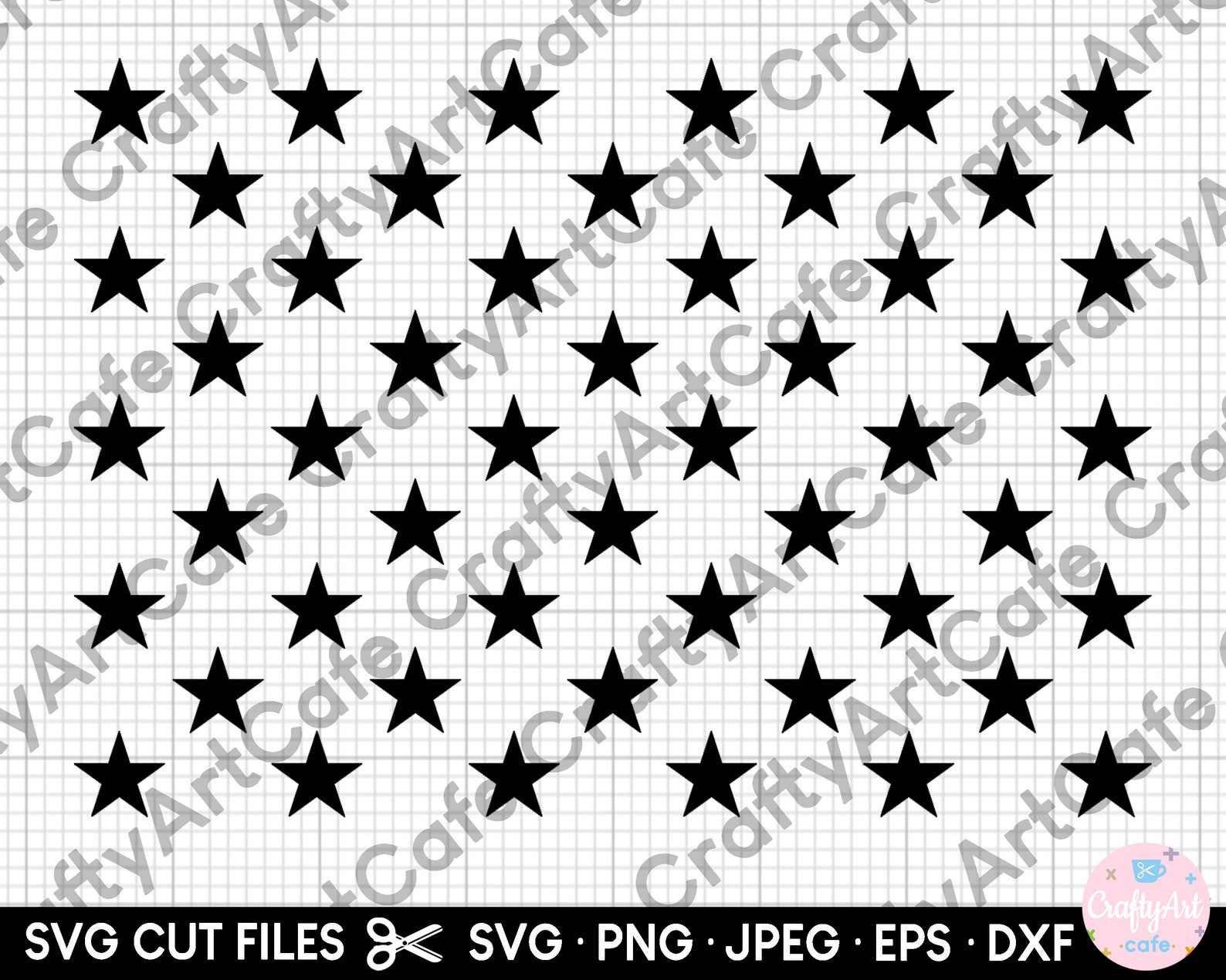 Usa Flag Stars Svg American Flag Stars Us Flag Stars Svg Png Eps Dxf - Etsy