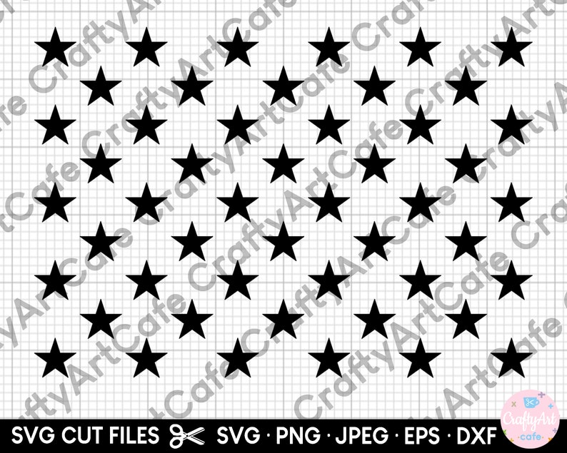 Usa Flag Stars Svg American Flag Stars Us Flag Stars Svg Png Eps Dxf - Etsy