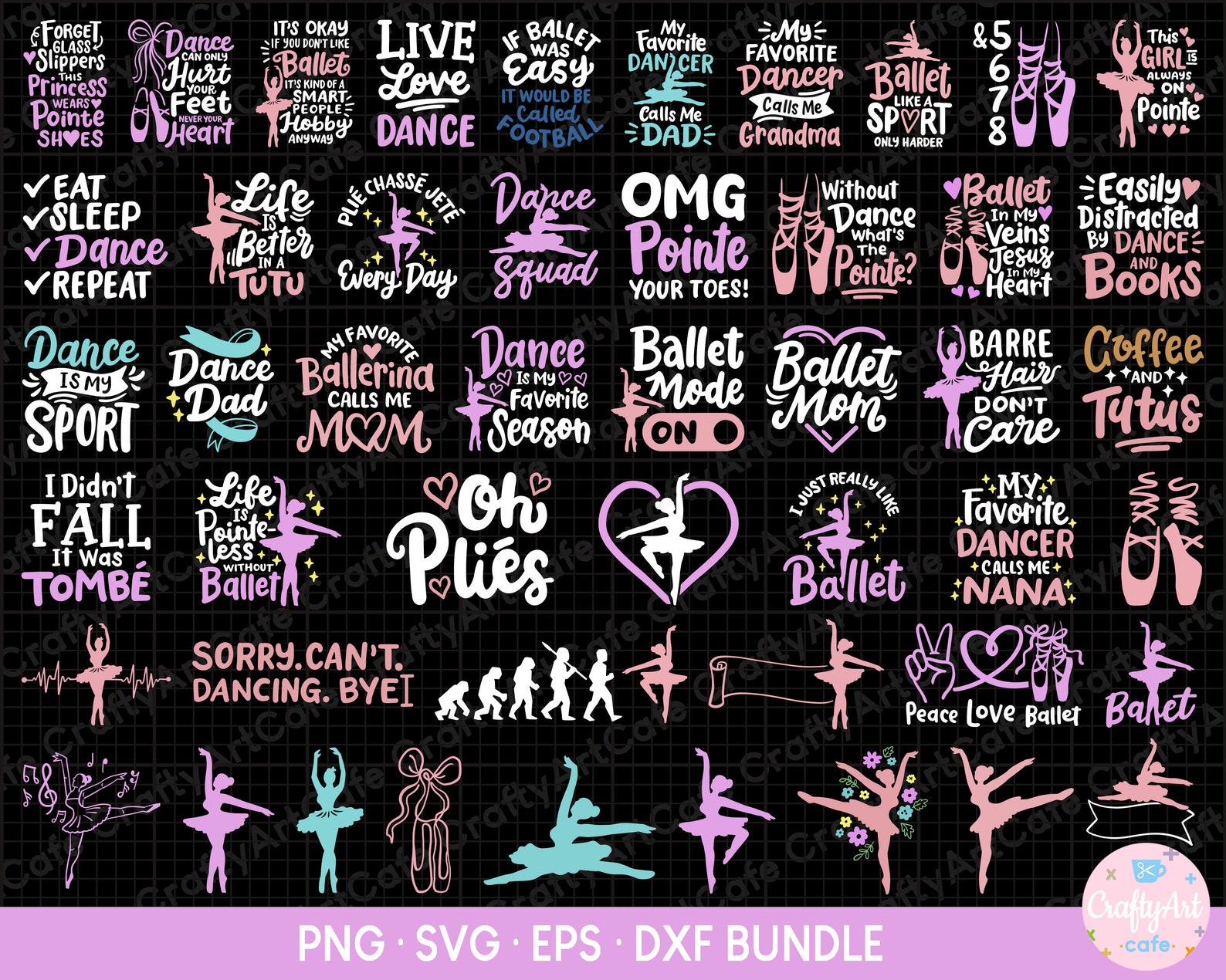 Ballet Png Ballet Svg Ballet Dancer Png Bundle Sublimination Free ...