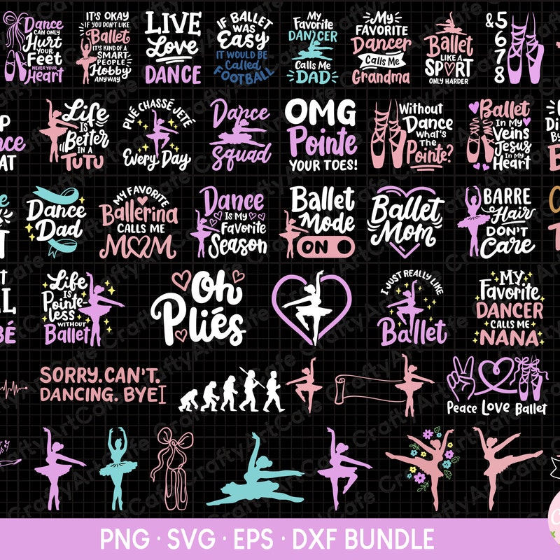 Ballet Svg - Etsy