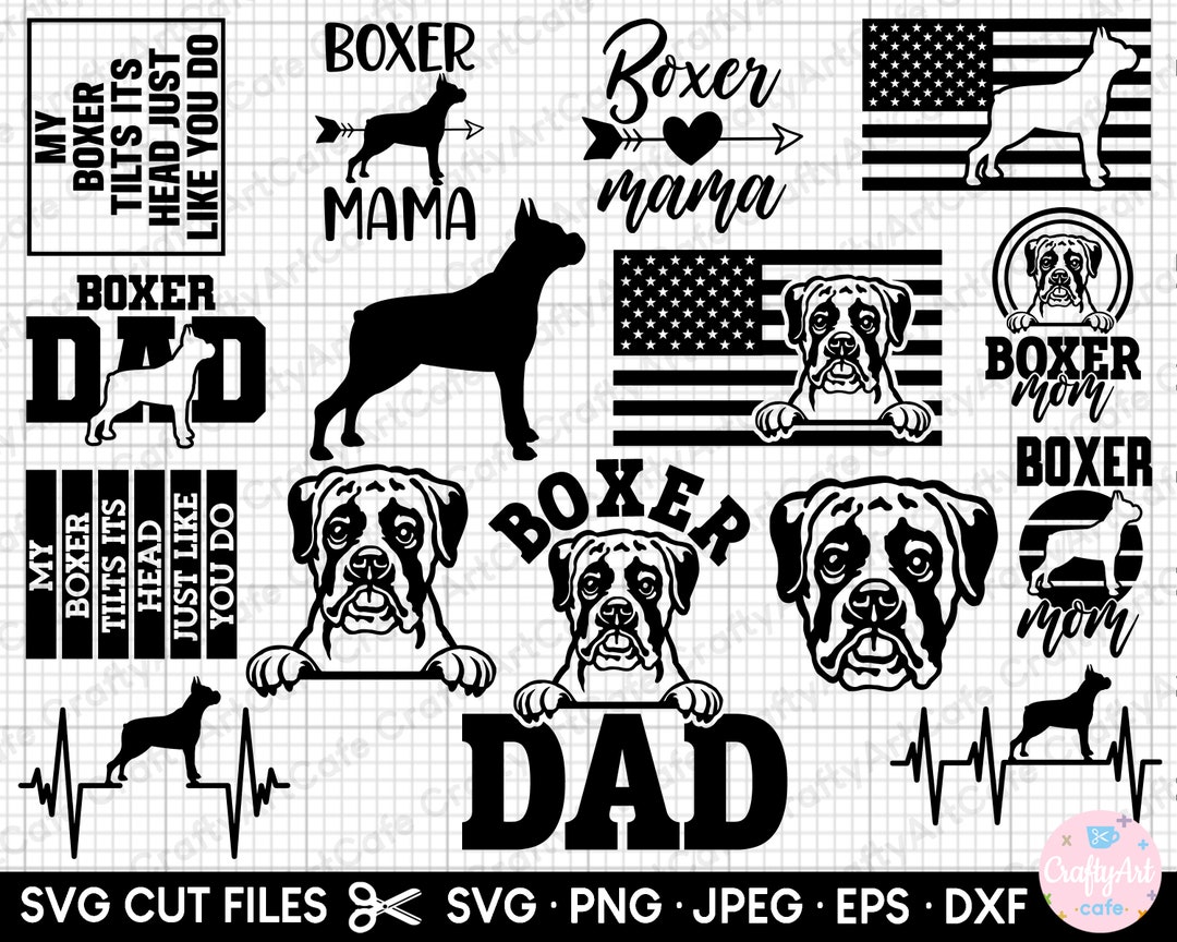 Boxer Svg Bundle Boxer Png Bundle Boxer Svg Cricut Shirt Boxer Peeking ...
