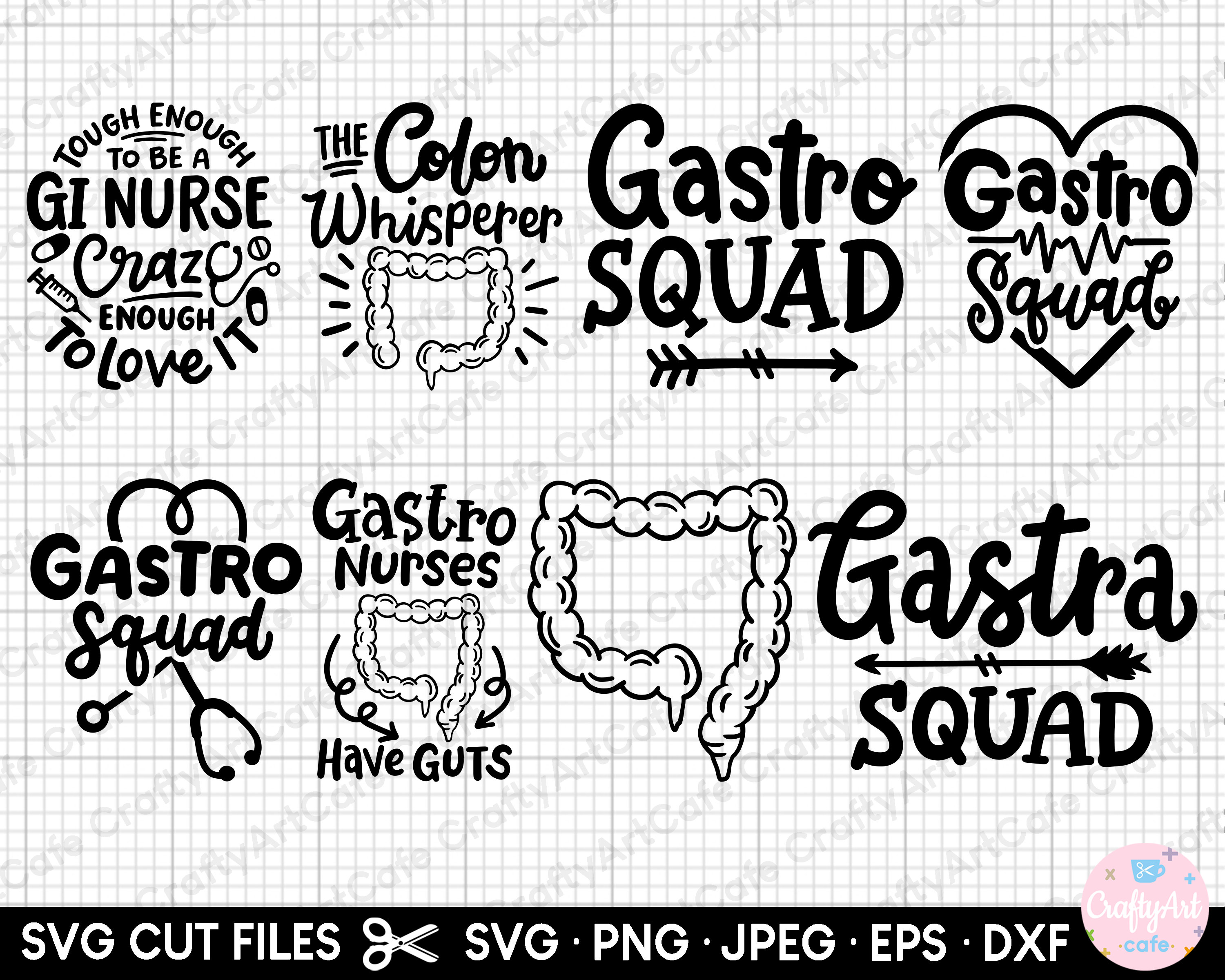 Gastro svg paquete gastro png paquete gi enfermera gastroenterología ...
