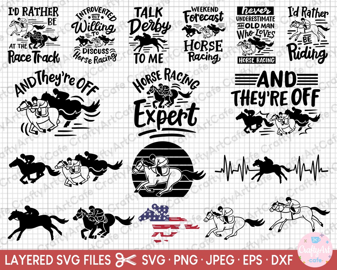 Horse Racing Svg Bundle Horse Racing Png Bundle Derby Svg Bundle Derby ...