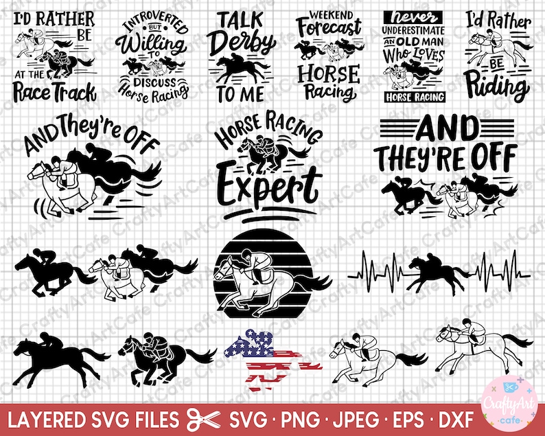 Horse Racing Svg Bundle Horse Racing Png Bundle Derby Svg Bundle Derby ...