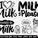 Milk Svg Bundle Cricut Free Commercial Use Milk Png Bundle Milk Eps Dxf ...
