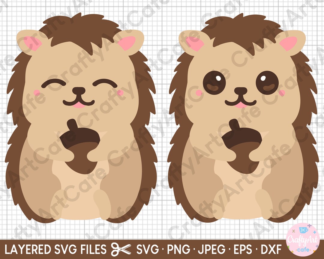 Hedgehog Svg for Cricut Hedgehog Png Layered Cut File Commercial Use ...