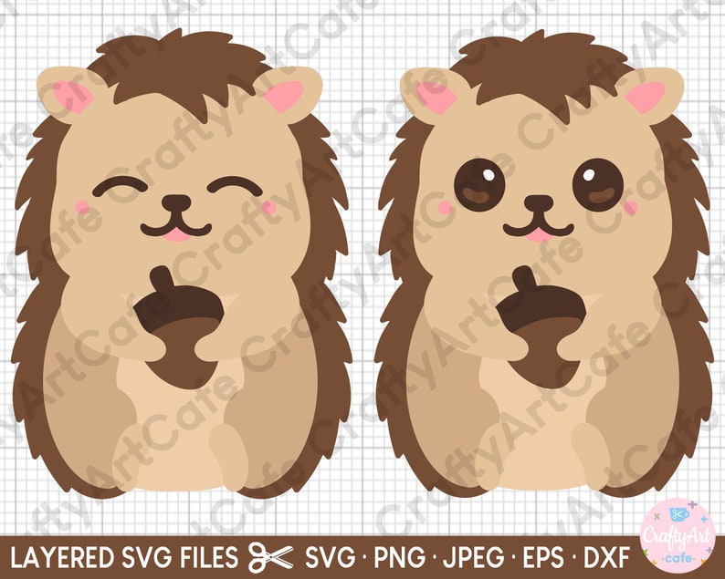 Hedgehog Svg for Cricut Hedgehog Png Layered Cut File - Etsy