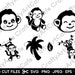 Monkey Svg Cut File Cutting File Monkey Svg Bundle Baby Monkeys ...