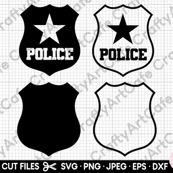 Police Fire Badge Svg - Etsy