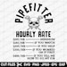 Pipefitter Svg File Pipefitter Hourly Rate - Etsy
