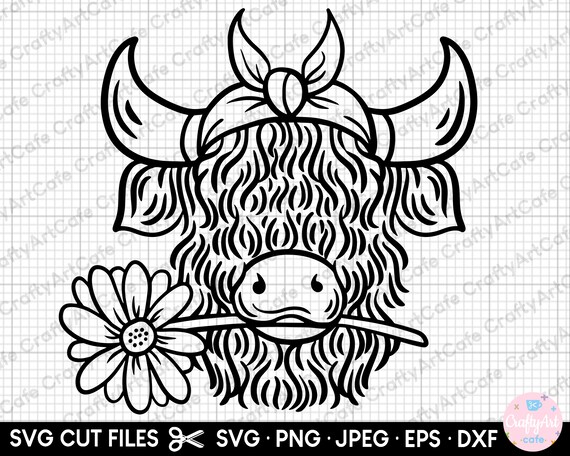 Scottish Highland Cow Svg Cricut Cut File Commercial Use - Etsy Hong Kong