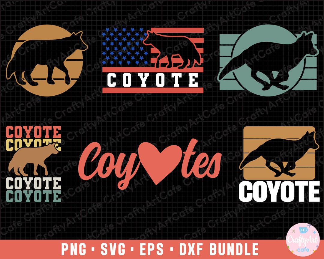 Coyote Png Coyote Svg Coyote Png Bundle Sublimination Commercial Use ...