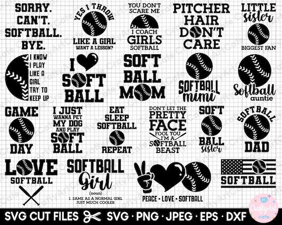 Softball Svg Bundle Softball Png Bundle Softball Player Svg - Etsy