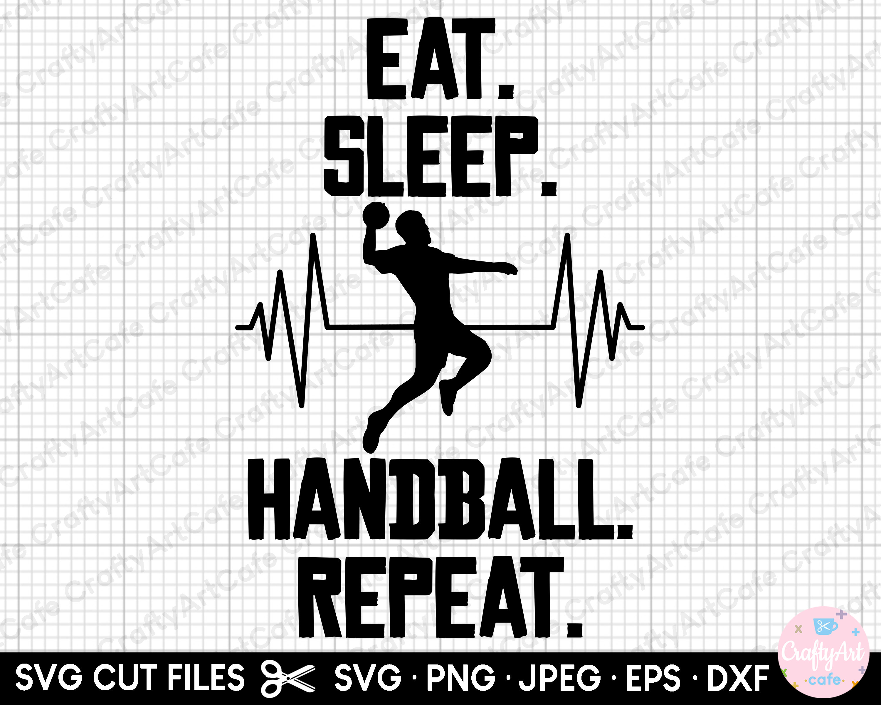 Handball Svg Png Handball Player Svg Png Eat. Sleep. Handball. Repeat ...