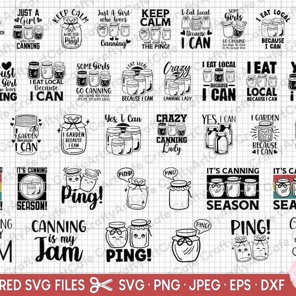 Canning Svg - Etsy