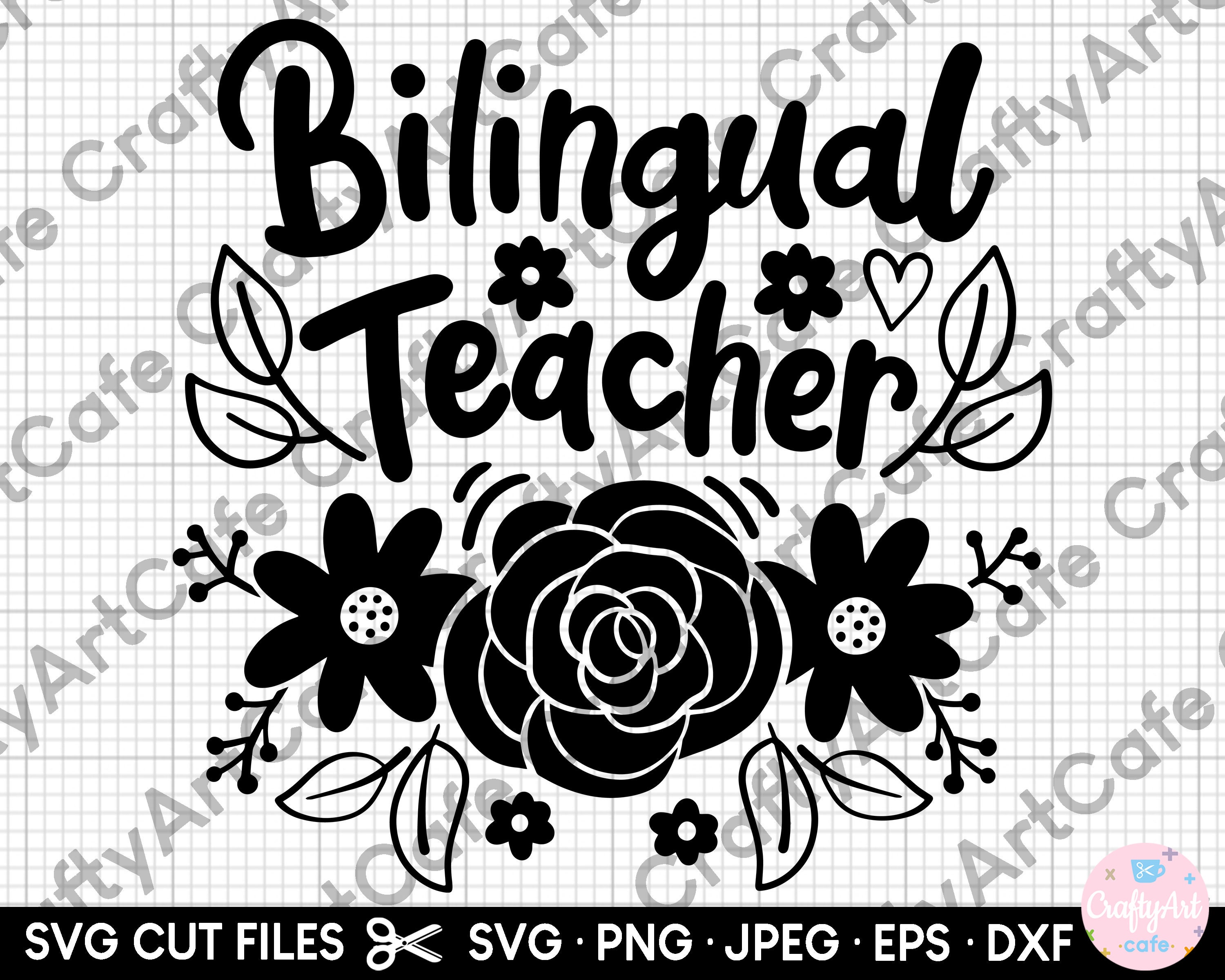 Bilingual Teacher Svg Spanish Teacher Svg Maestra Svg English Teacher ...
