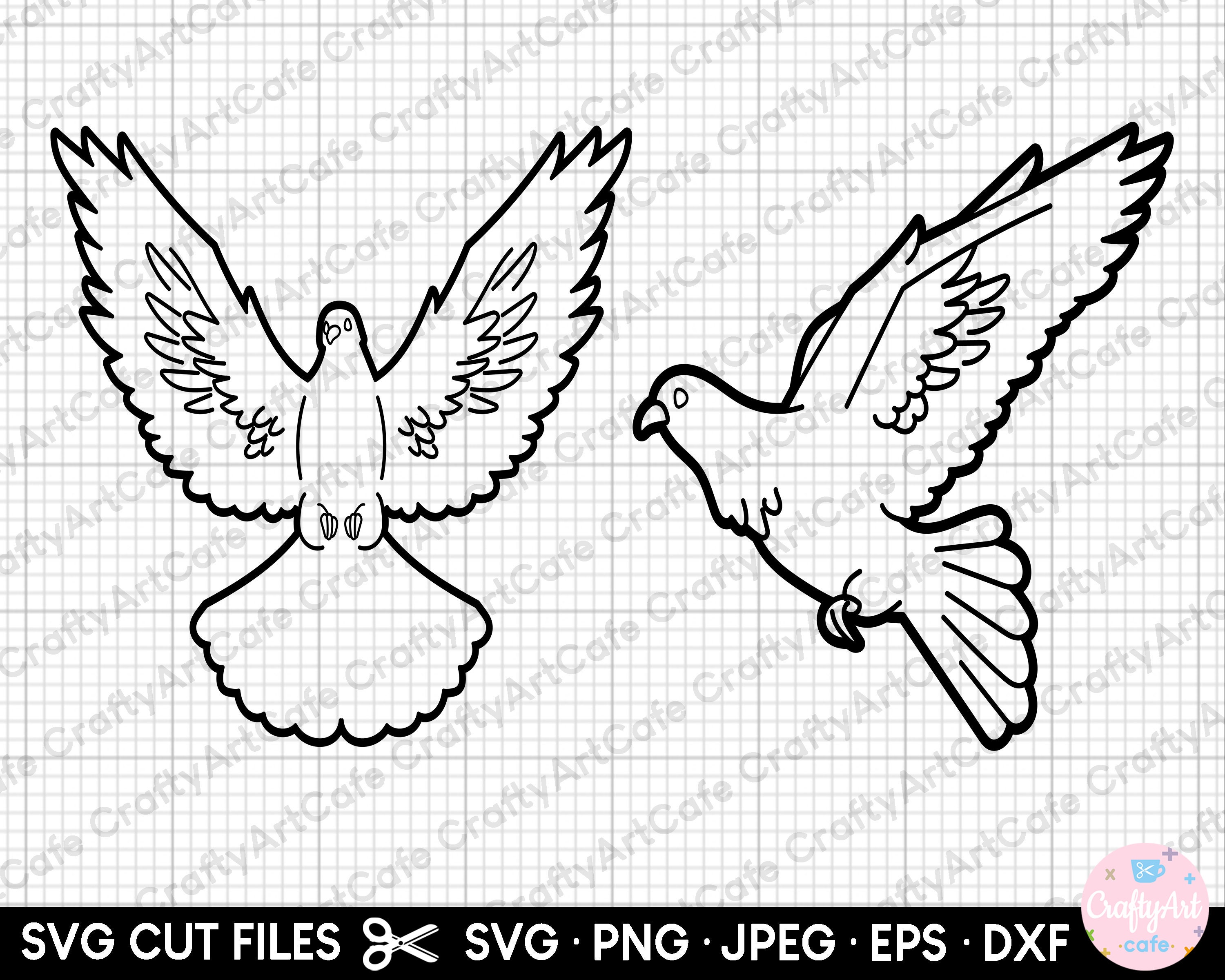 Dove Clipart Dove Svg Dove Png Dove Jpeg Dove Jpg Dove Vector ...