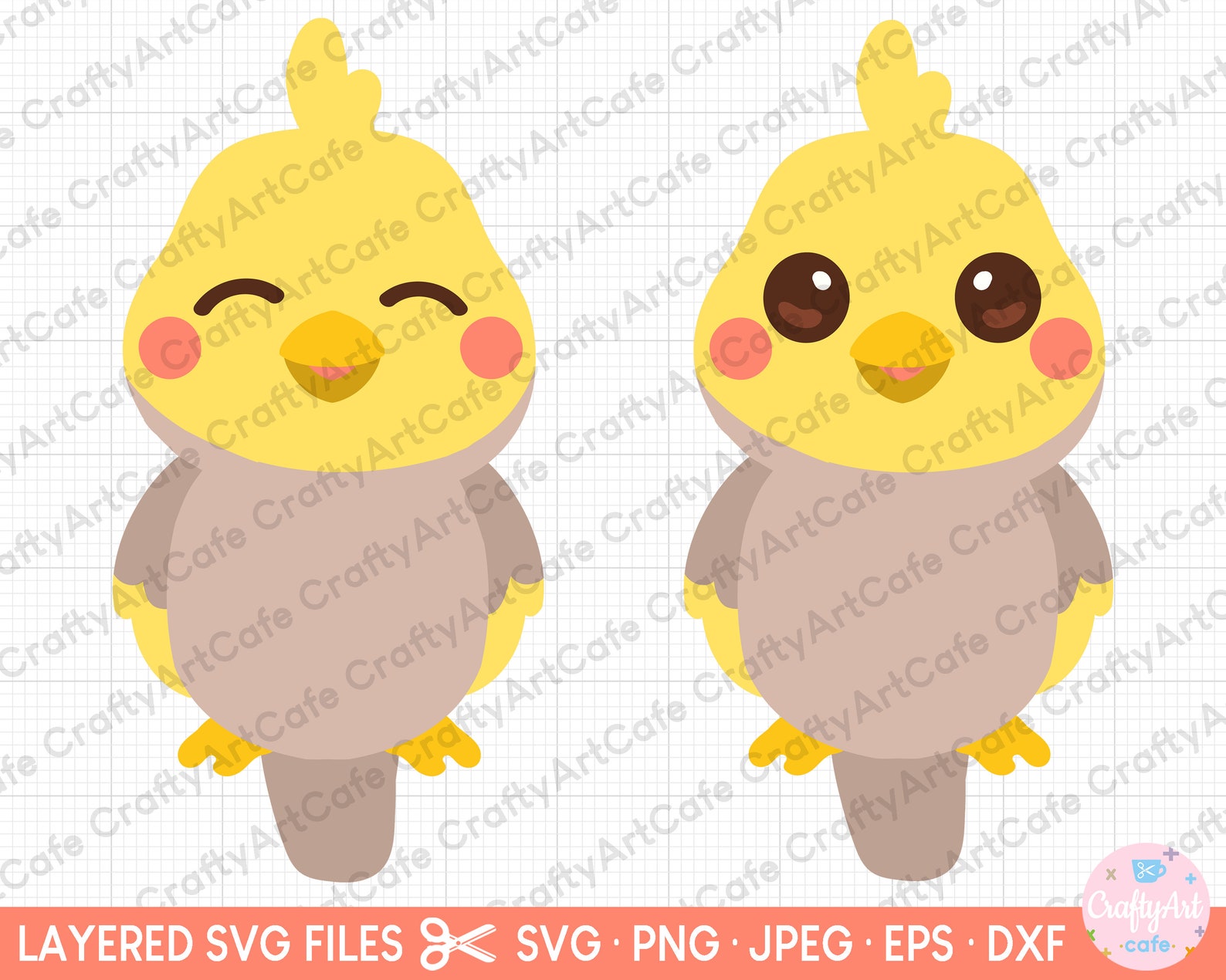 Cockatiel Svg Cockatiel Clipart Cute Cockatiel Svg Baby Cockatiel Svg ...