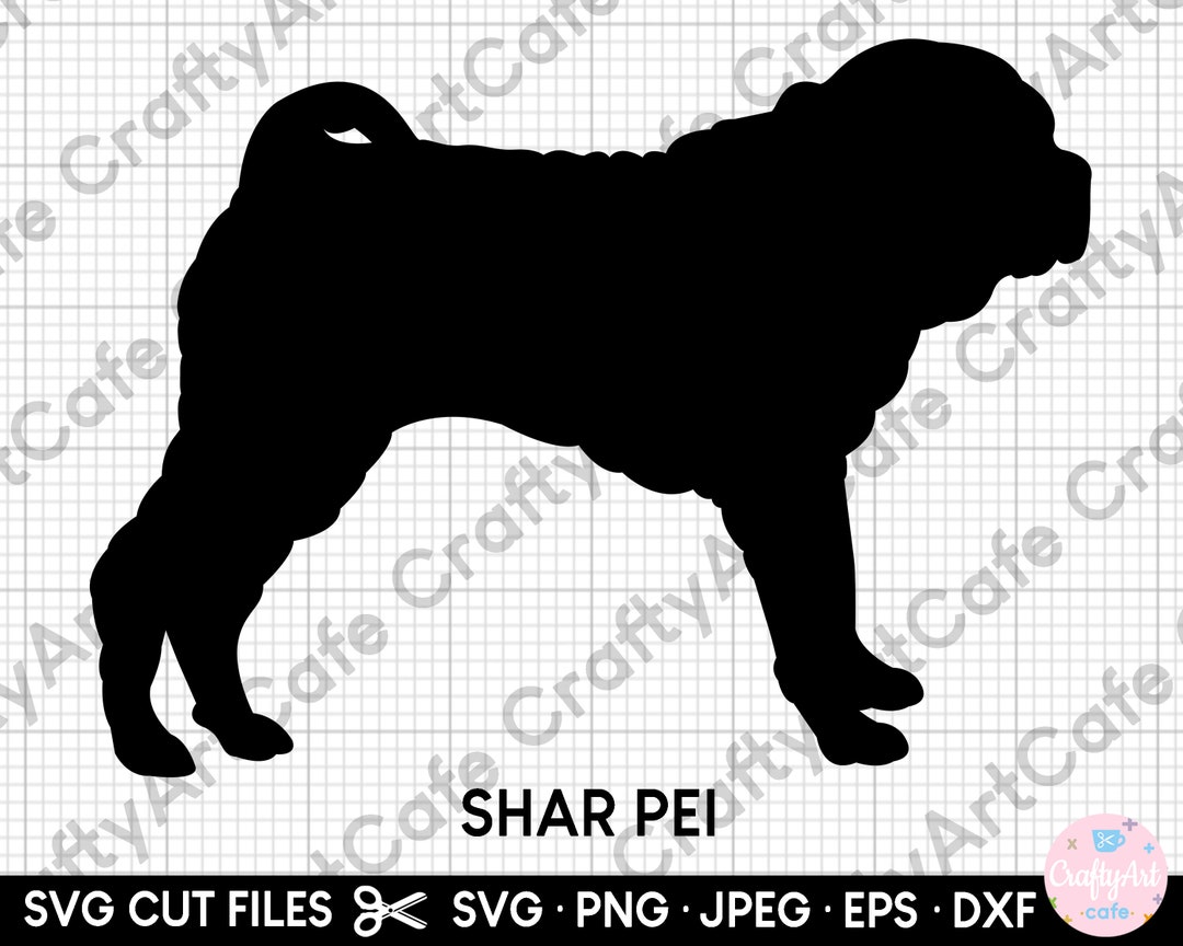Shar Pei Silhouette Svg Cut File - Etsy