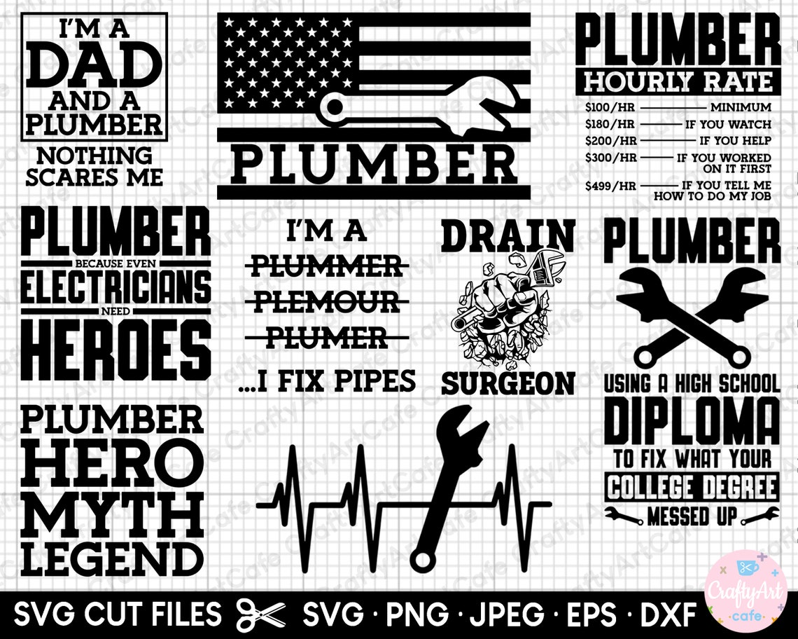 Plumber Svg, Plumber Png, Plumber Svg Bundle, Plumber Png Bundle ...