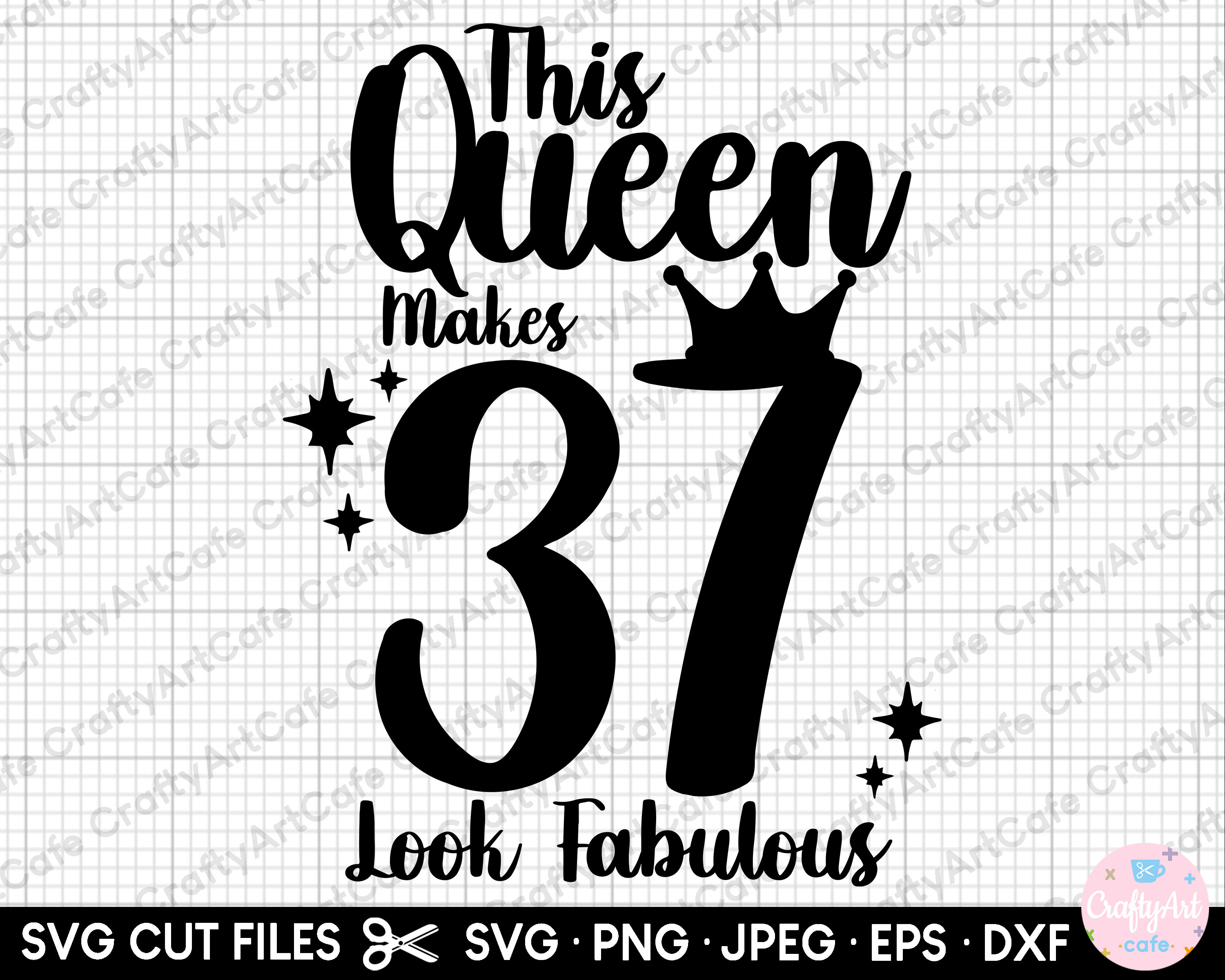 37th Birthday Svg 37 Years Old Svg 37th Birthday Png - Etsy