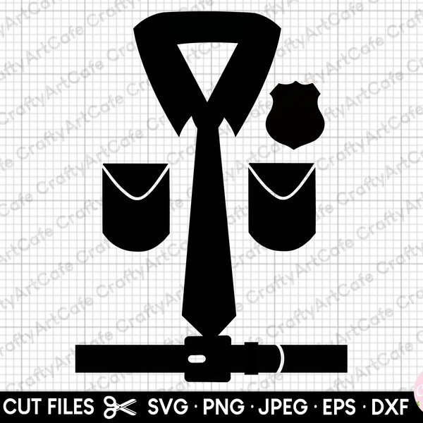 Police Uniform Svg - Etsy