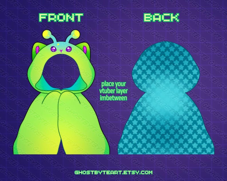 Alien Cat Vtuber Blanket | Pngtuber & Vtuber Assets for Streaming | NOT ...