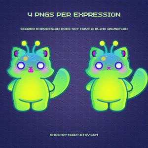 Alien Cat Pngtuber: Streaming Avatar (PNG) - Etsy