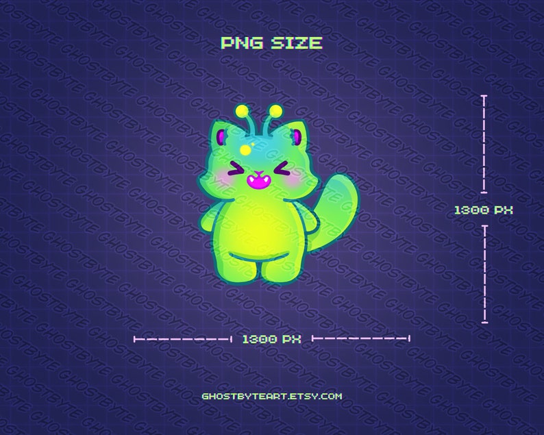 Alien Cat Pngtuber: Streaming Avatar (PNG) - Etsy