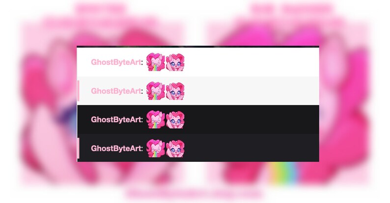 Pinkie Pie My Little Pony MLP Pink Twitch Emotes & Sub Badges Streaming ...