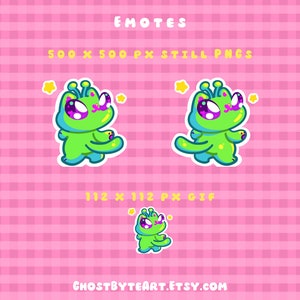 Dancing Alien Cat Emote | Gamer Girl Emotes for Streaming - Etsy